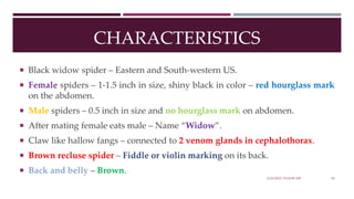 Zootoxins - Scorpion, Spider, Toads and Fish Toxins by Dr. Mohan B R | PPTX