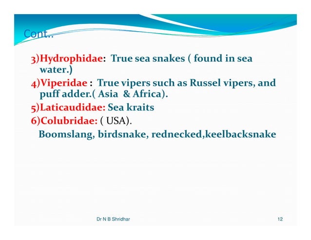Zootoxins by Dr N B Shridhar | PDF | Reptiles | Pets