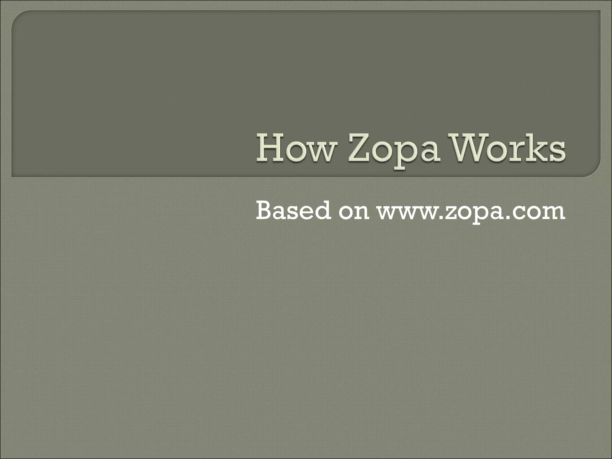 Zopa | PPT