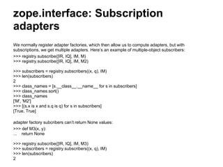 Zope component architechture | PPT