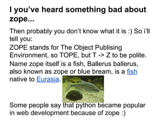 Zope component architechture | PDF