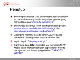 Zopp otda bappenas giz | PPTX