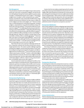 Optimal perioperative care in major head and neck cancer surgery with ...
