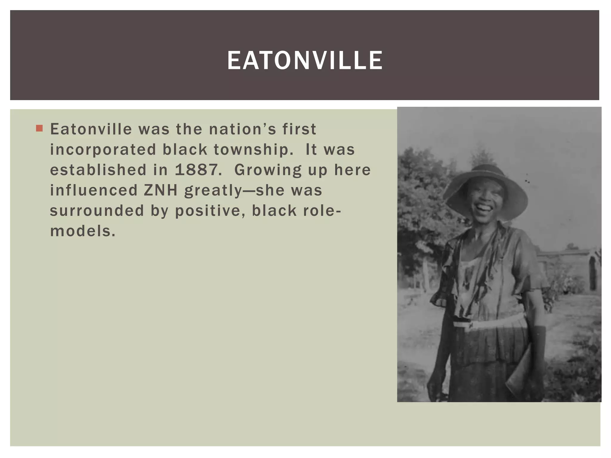 A Brief Zora Neale Hurston Biography | PPT