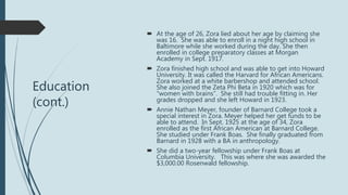 Zora Neale Hurston | PPTX