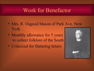 Zora Hurston The life of a famous folk writer | PPT