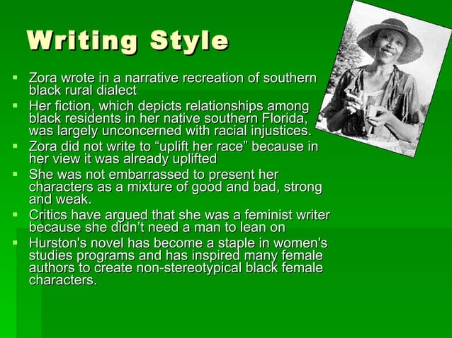 Zora Neale Hurston Ppt | PPT | Pop Culture