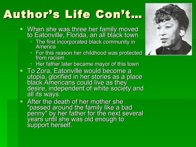 Zora Neale Hurston Ppt | PPT | Pop Culture