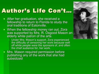 Zora Neale Hurston Ppt | PPT