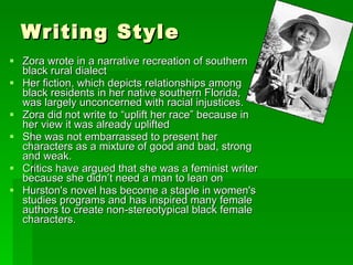 Zora Neale Hurston Ppt | PPT