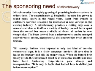 Zoren Hops India Micro Brewery Presentation . | PPSX | Bars ...