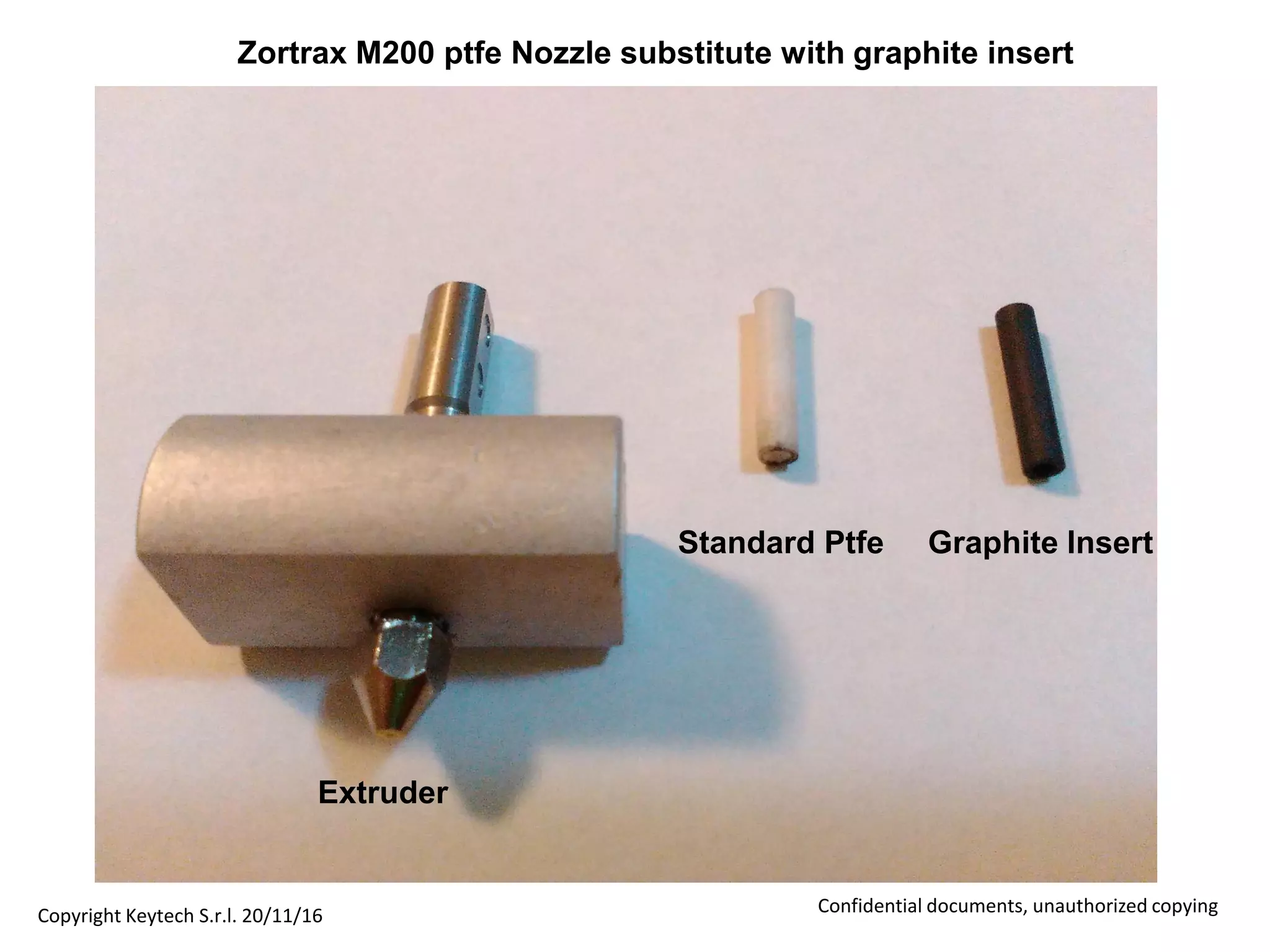 Zortrax M200 Extruder with graphite insert | PPT