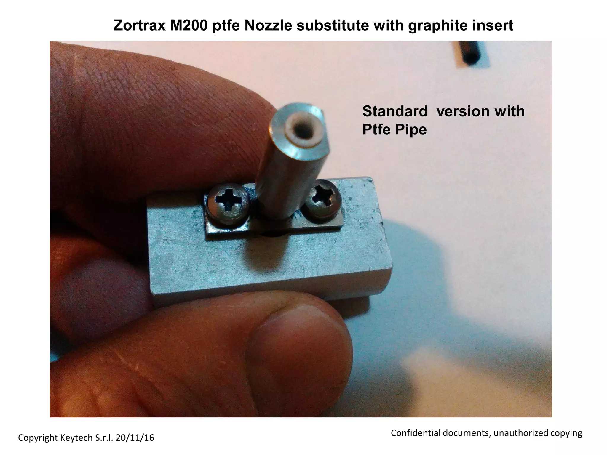 Zortrax M200 Extruder with graphite insert | PDF