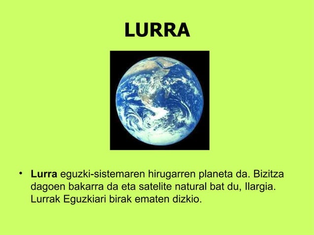 Zortzi planetak | PPT