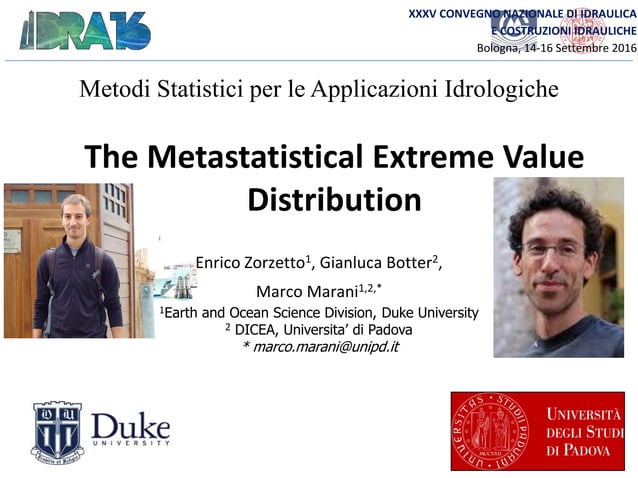 Metastatistical Extreme Value distributions | PPT