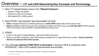 zOS CommServer support for the Network Express feature on z17 | PDF