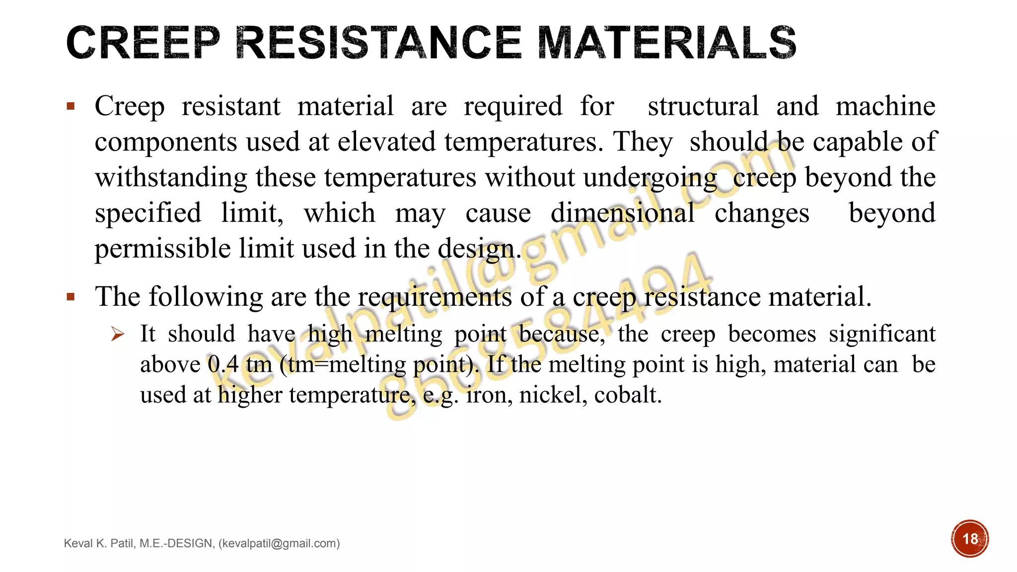 Failure mechanism: CREEP | PPTX