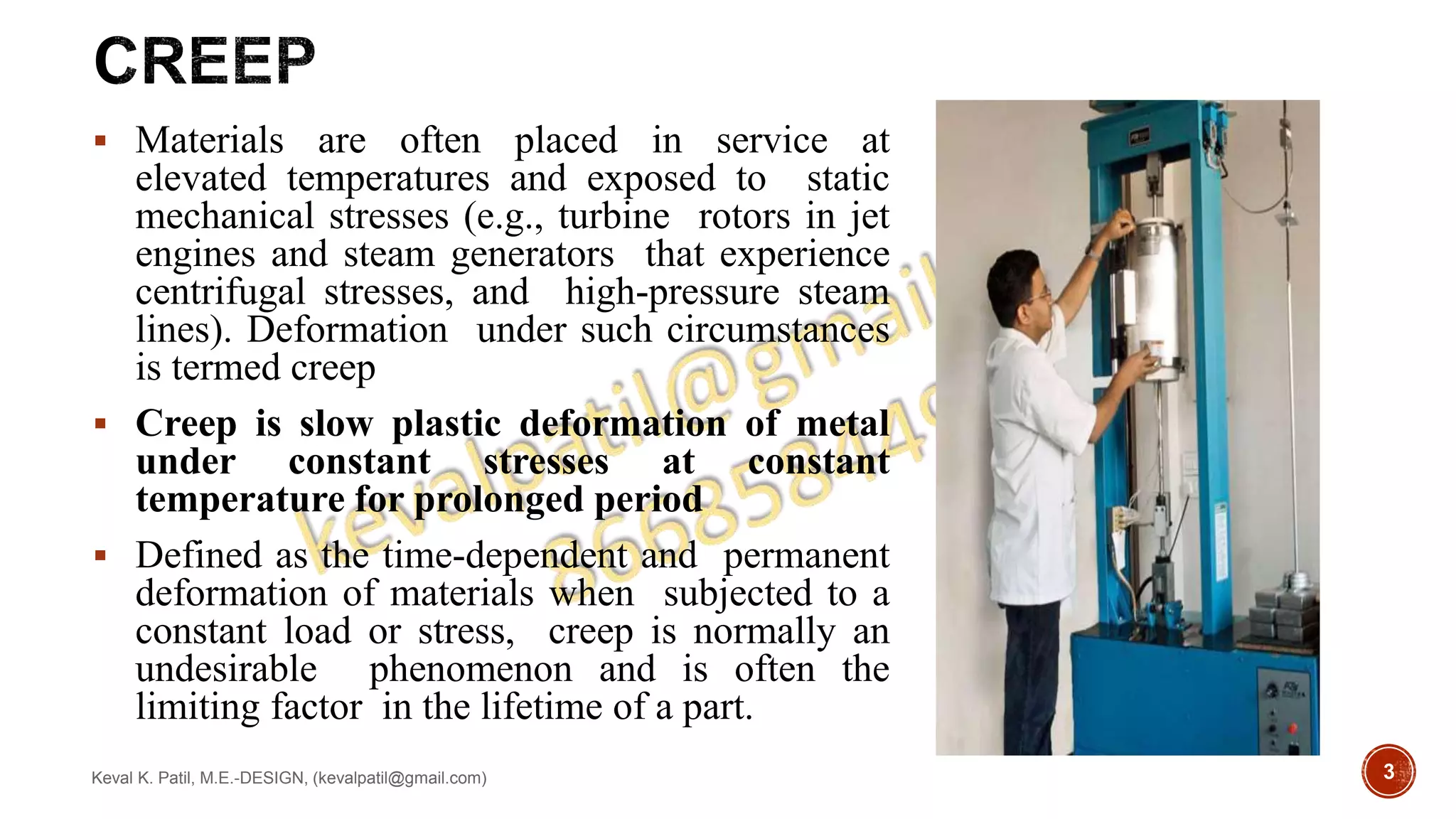 Failure mechanism: CREEP | PPTX