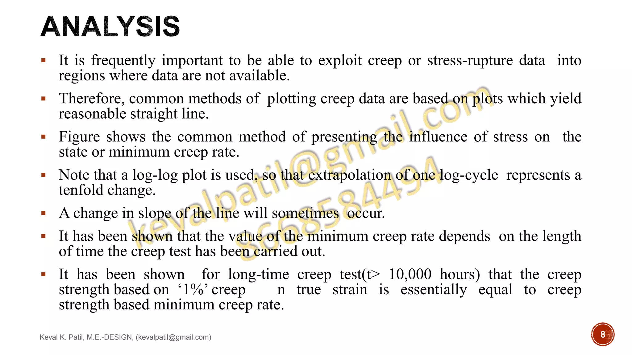 Failure mechanism: CREEP | PPTX