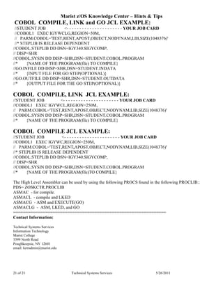 Zoskctr hints tips 20090723doc | PDF