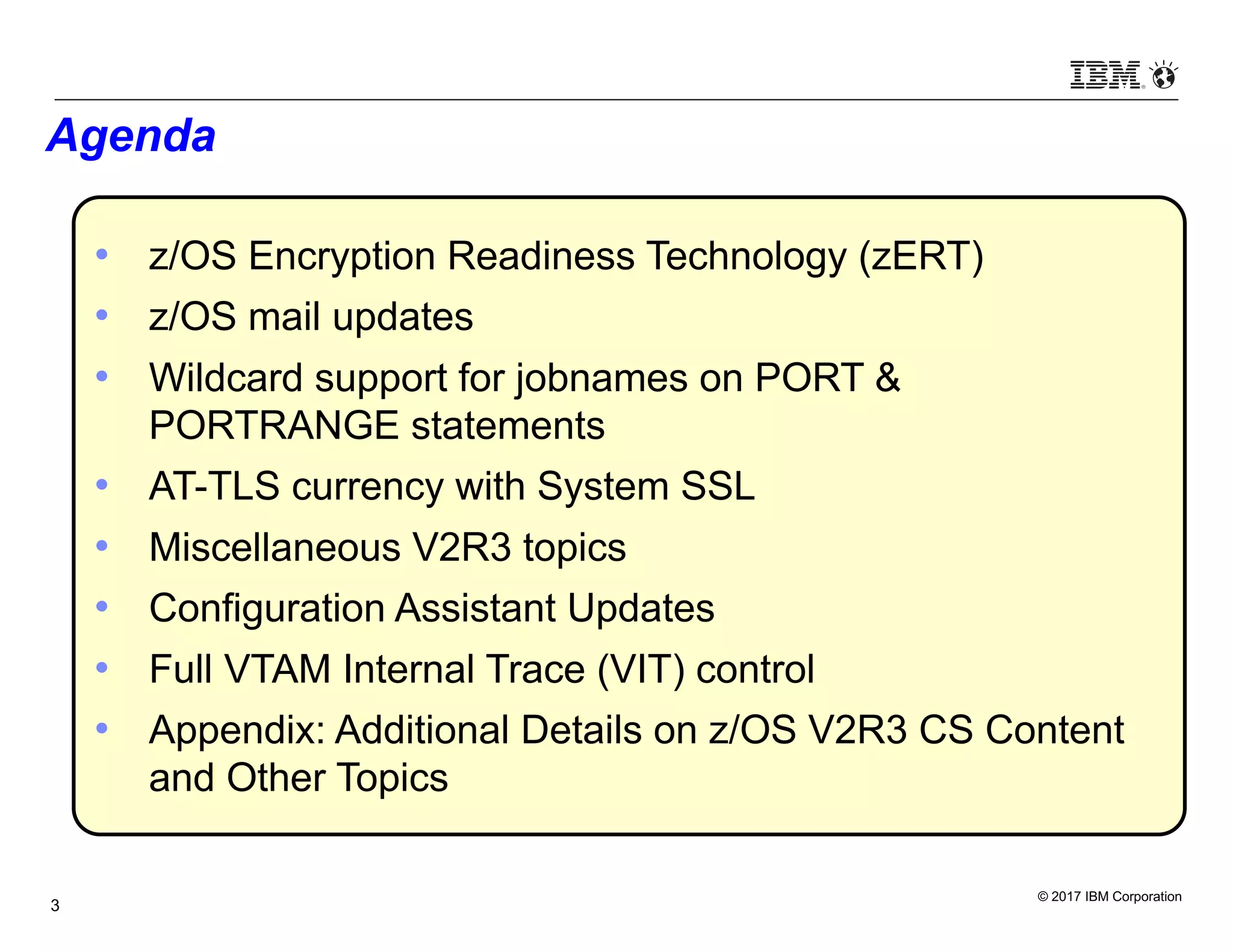 z/OS V2R3 Communications Server Content Preview | PPT