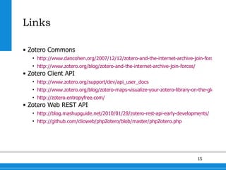 Zotero - Innovations in Reference Management | PPT