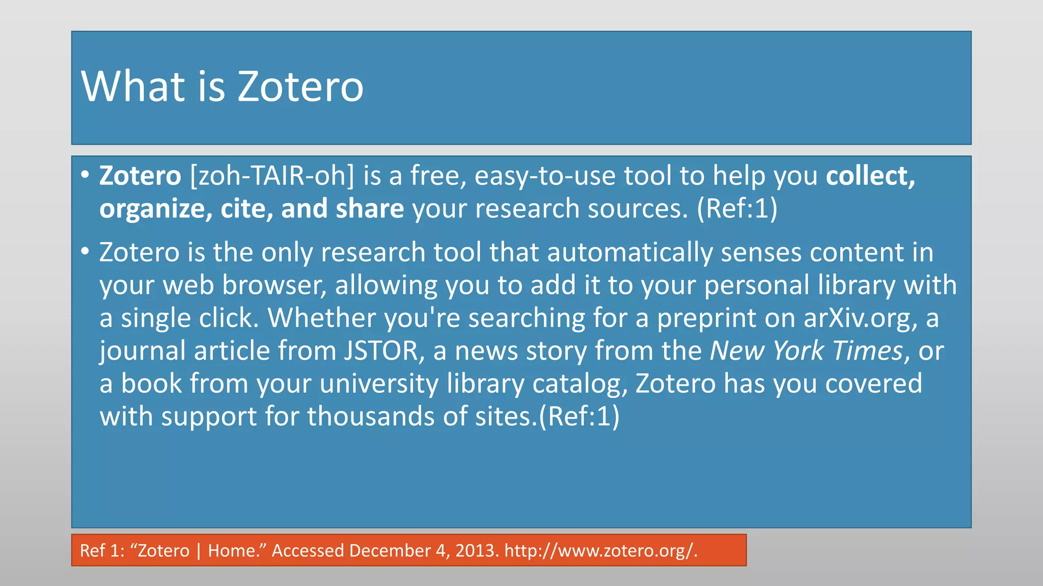 Zotero and Owncloud integration | PPT