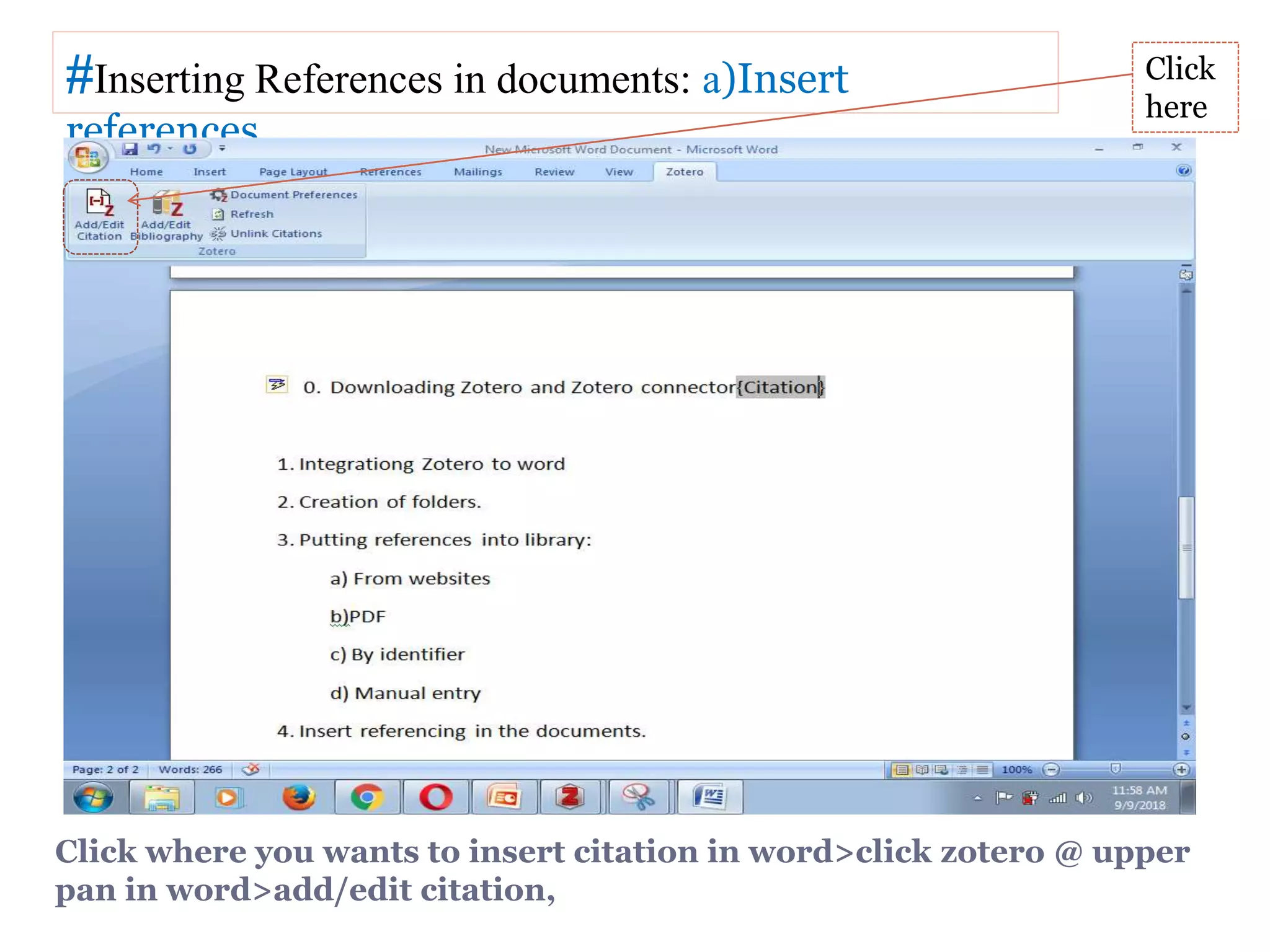 Zotero: Step by step guide | PPTX