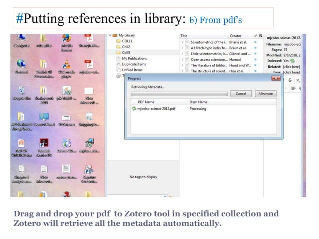 Zotero: Step by step guide | PPTX
