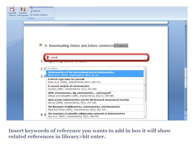 Zotero: Step by step guide | PPTX