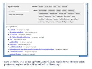 Zotero: Step by step guide | PPTX
