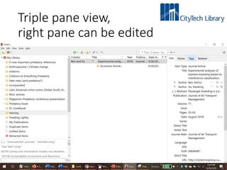 Zotero basics | PPTX | Desktop Publishing | Computer Software and Applications