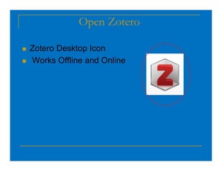 Zotero: Basics and its applications | PDF