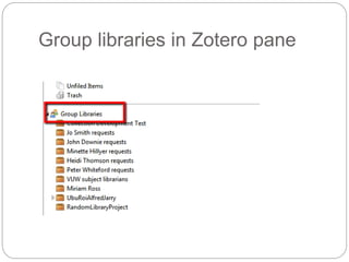 Zotero Group Folder | PPT
