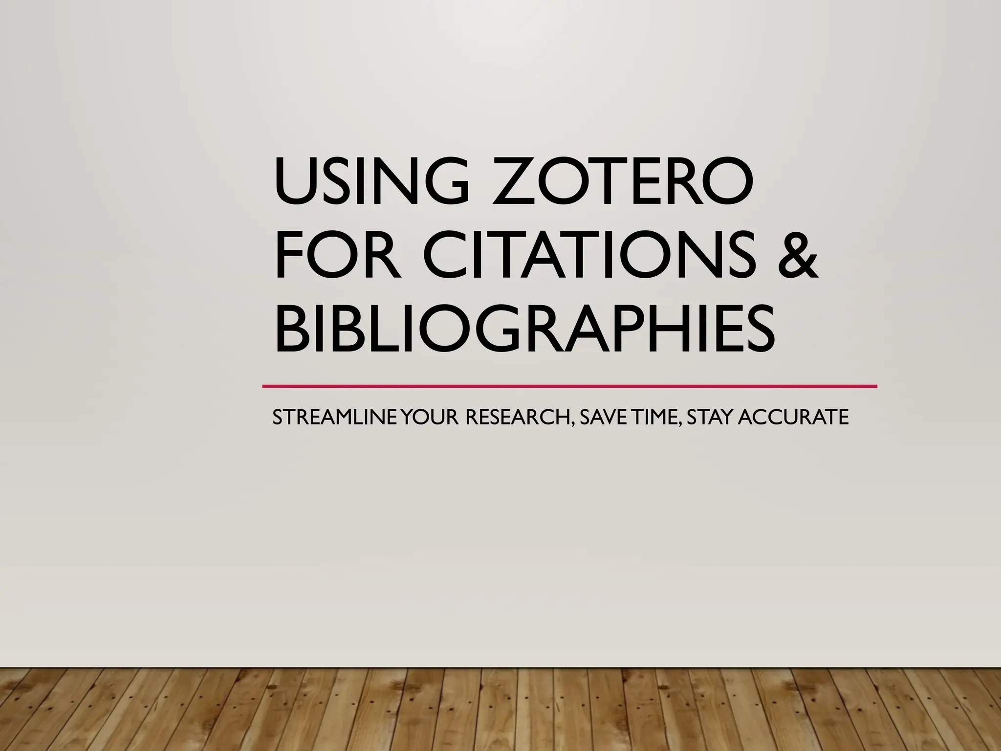 Importance of Zotero for the researchers and students | PPTX