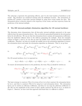 The internal-multiple elimination algorithm for all first-order internal multiplesy generated ...