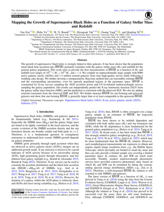 Mapping the Growth of Supermassive Black Holes as a Function of Galaxy ...