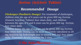 Zovirax (Aciclovir Tablets) | PDF