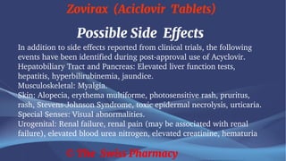 Zovirax (Aciclovir Tablets) | PDF | Infectious Diseases | Diseases and ...