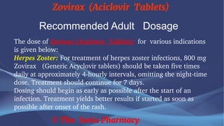 Zovirax (Aciclovir Tablets) | PDF | Infectious Diseases | Diseases and ...