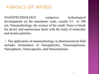 Nanoparticulate drug delivery system : recent advances | PPT