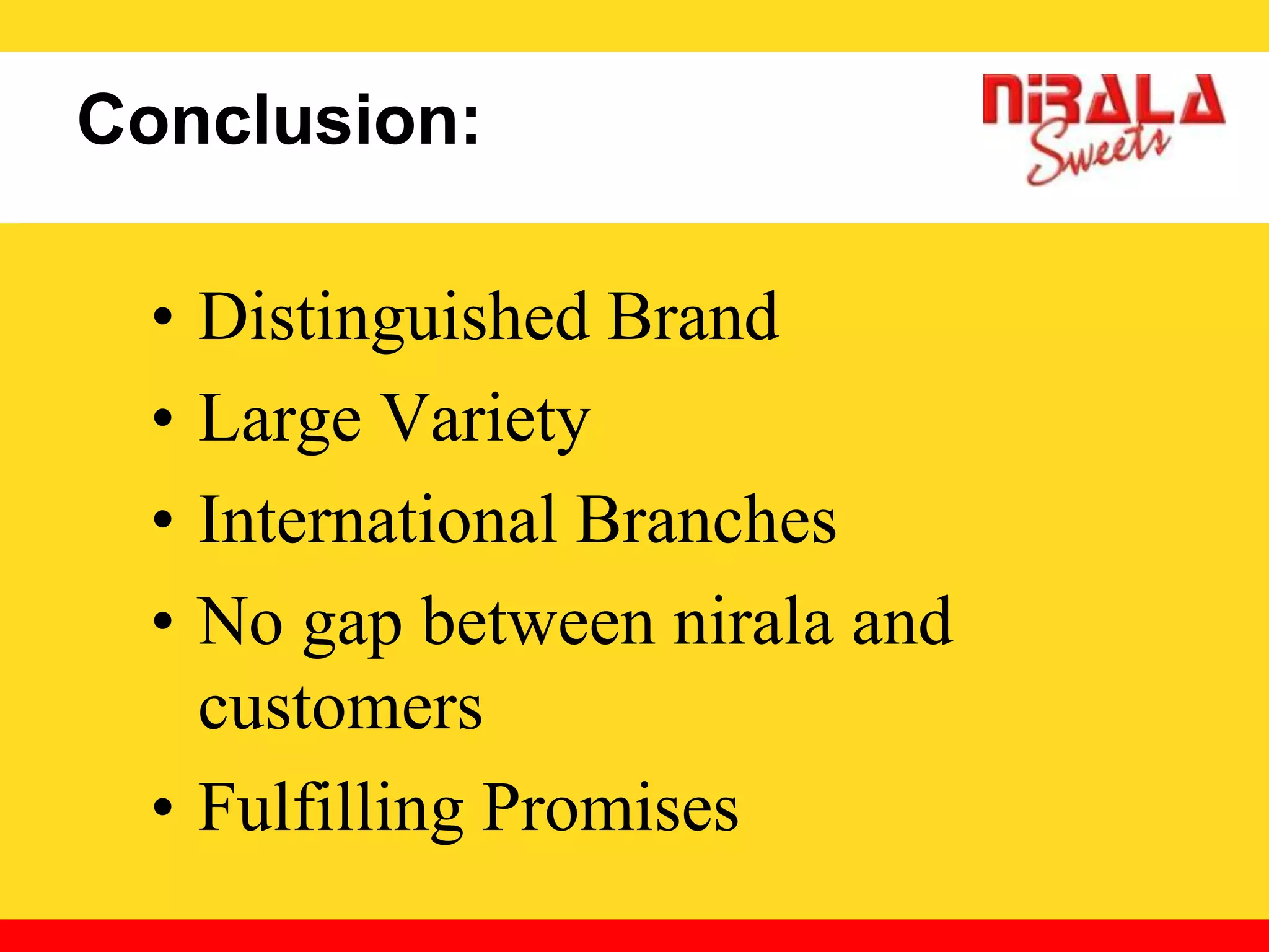 Nirala Sweets | PPTX