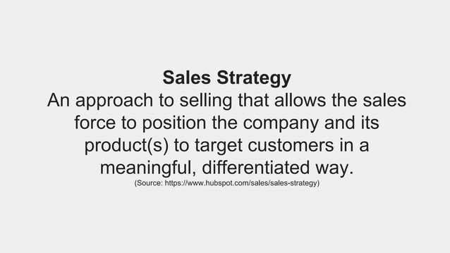 Sales strategy development | PDF | Sales | Business