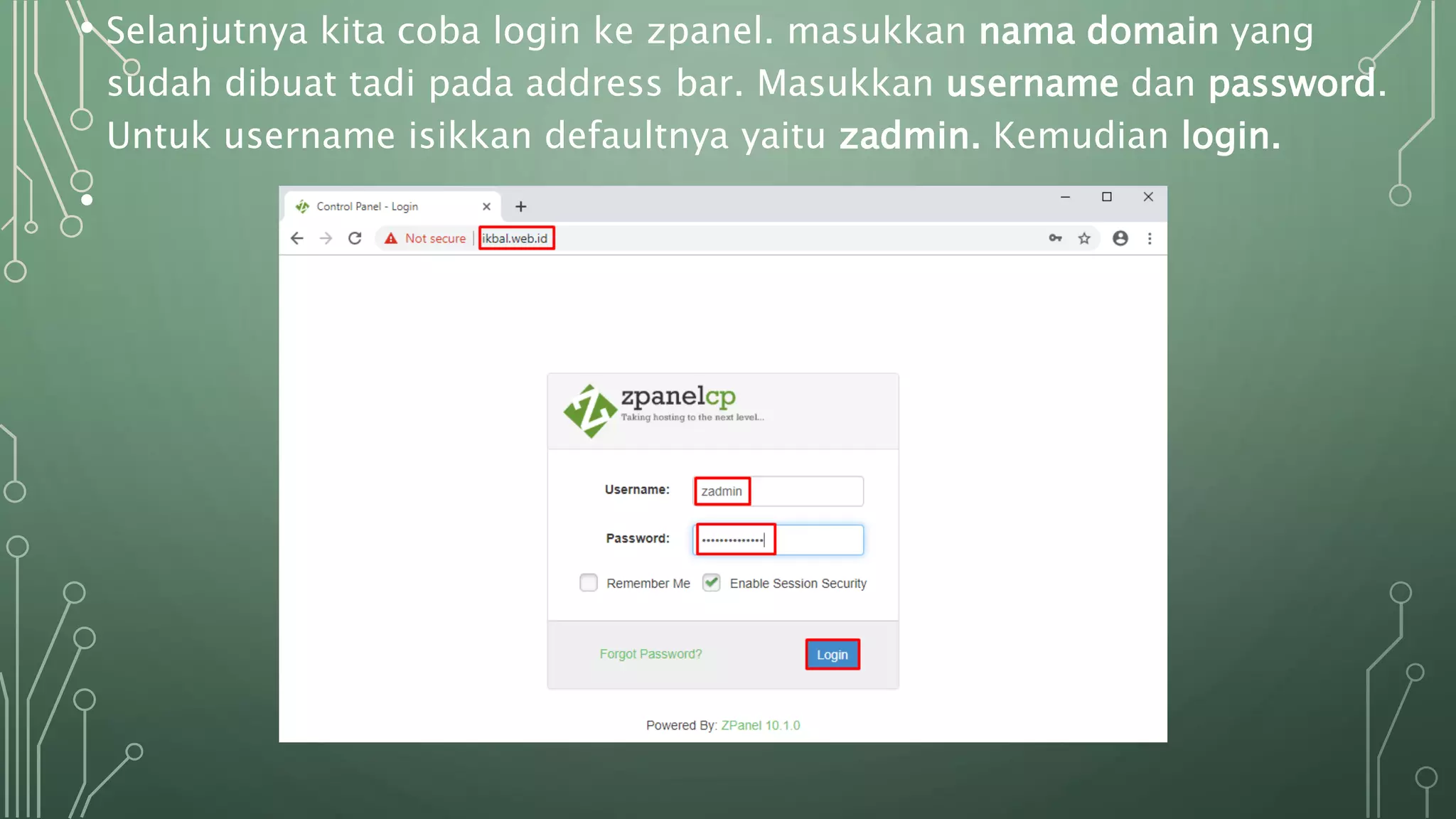 Tugas Presentasi Zpanel | PPT
