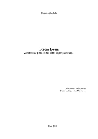 Noformēta ZPD paraugs | PDF