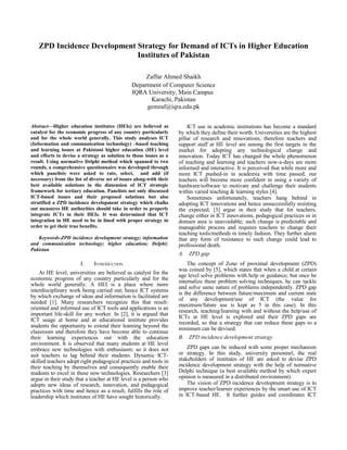 Zpd incidence development strategy for demand of ic ts in higher education | PDF