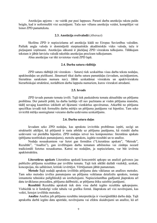 ZPD VADLĪNIJAS. Kā veidot ZPD un pareizi ta noformēt? | PDF