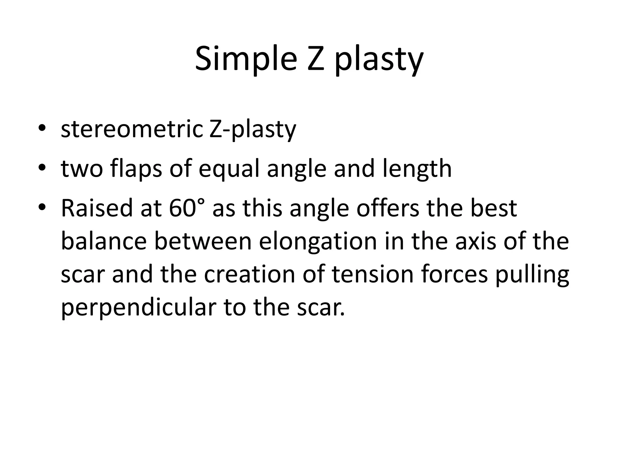 Z plasty in scar contracture release | PPTX