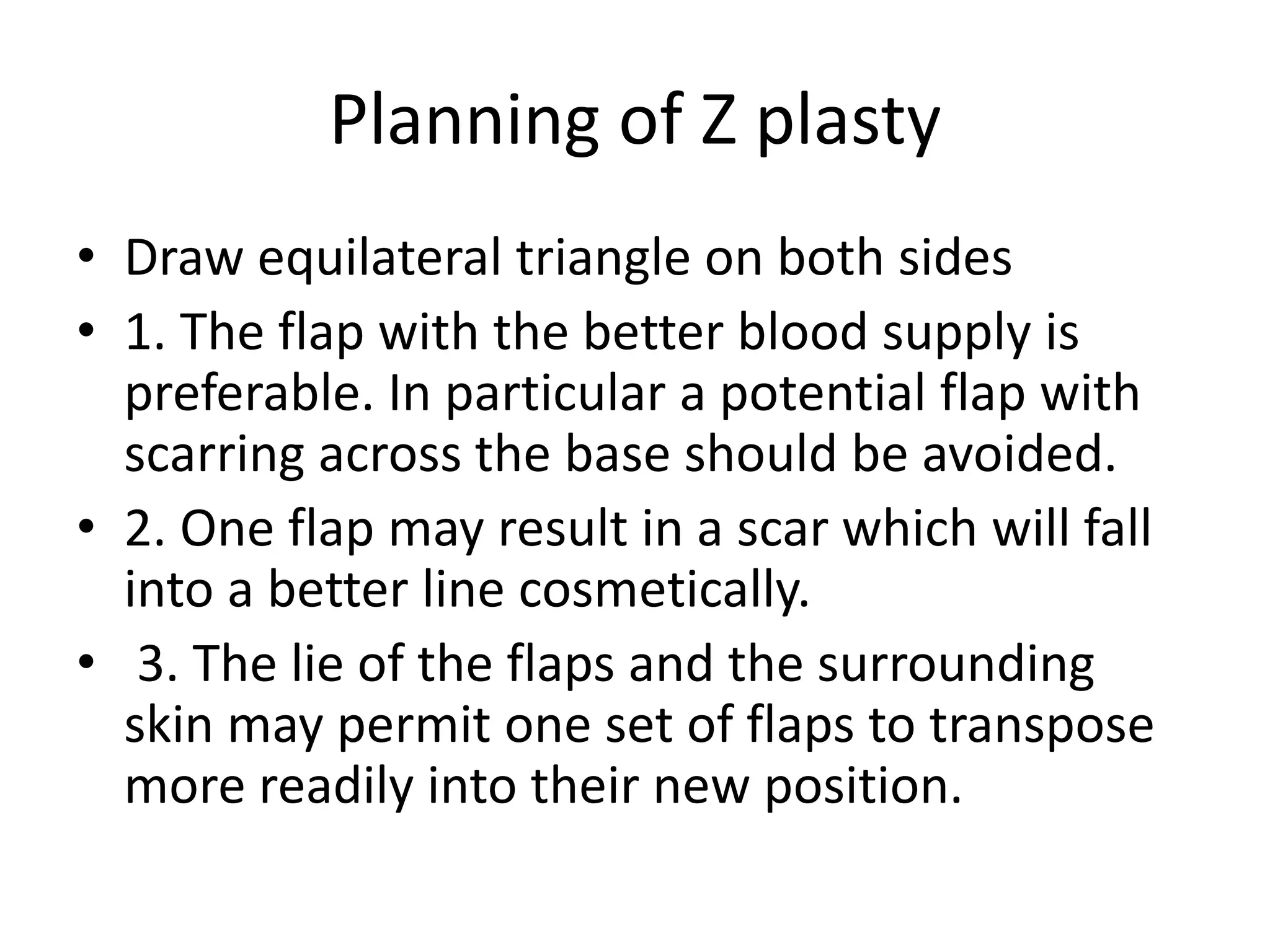 Z plasty in scar contracture release | PPTX