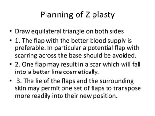 Z plasty in scar contracture release | PPTX